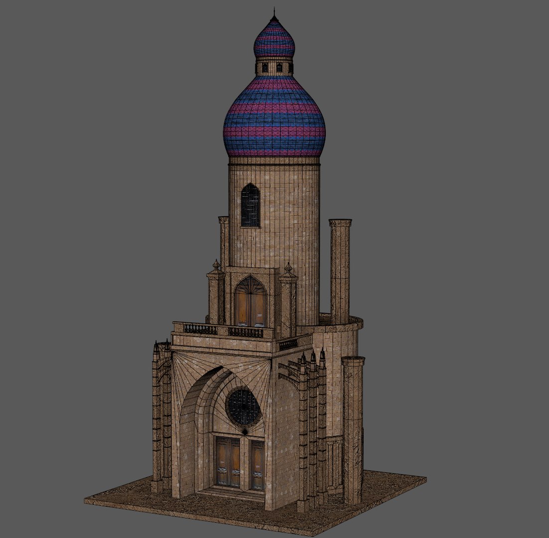 3D Fantasy Arab Tower Model - TurboSquid 1850034