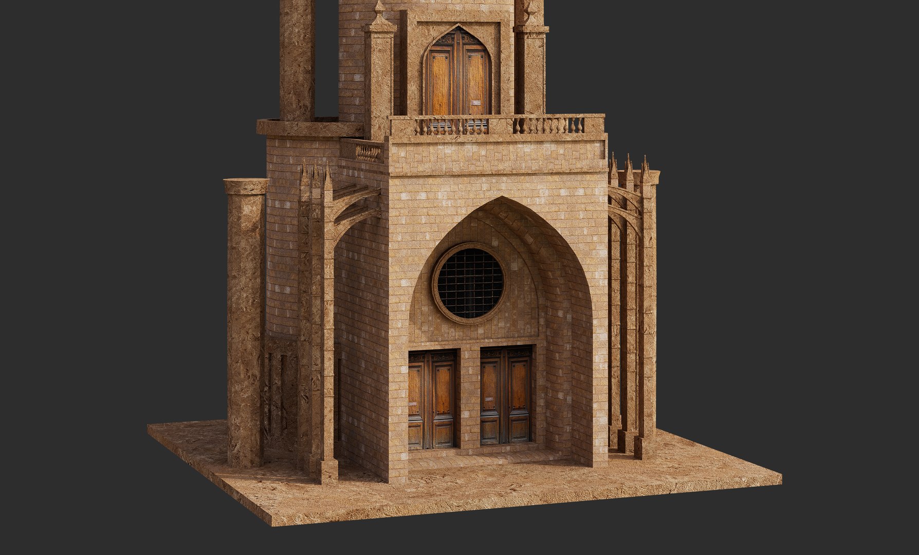 3D Fantasy Arab Tower Model - TurboSquid 1850034