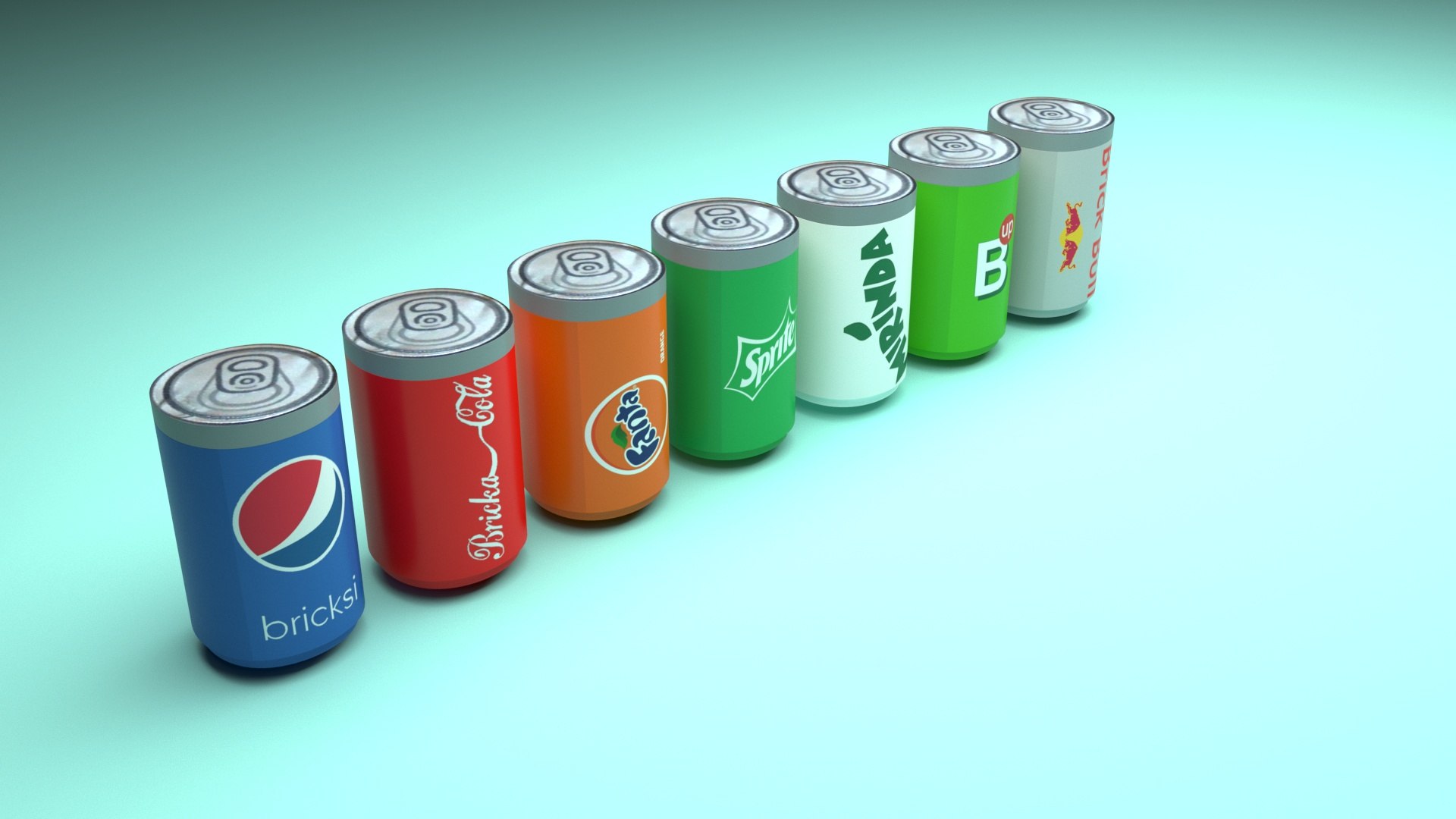 Lego Soda Cans Set 3D Model - TurboSquid 1920240