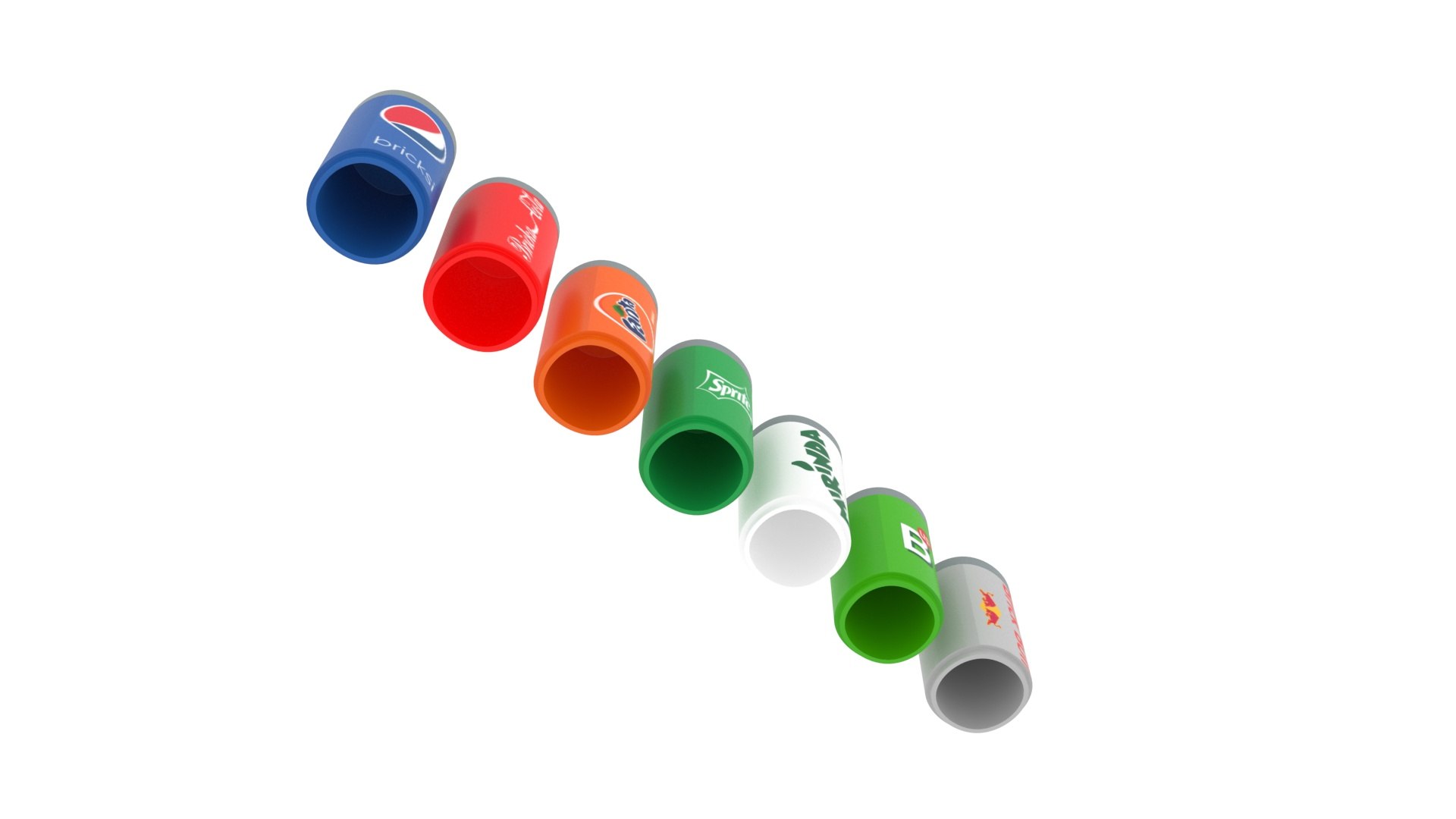 Lego Soda Cans Set 3D Model - TurboSquid 1920240