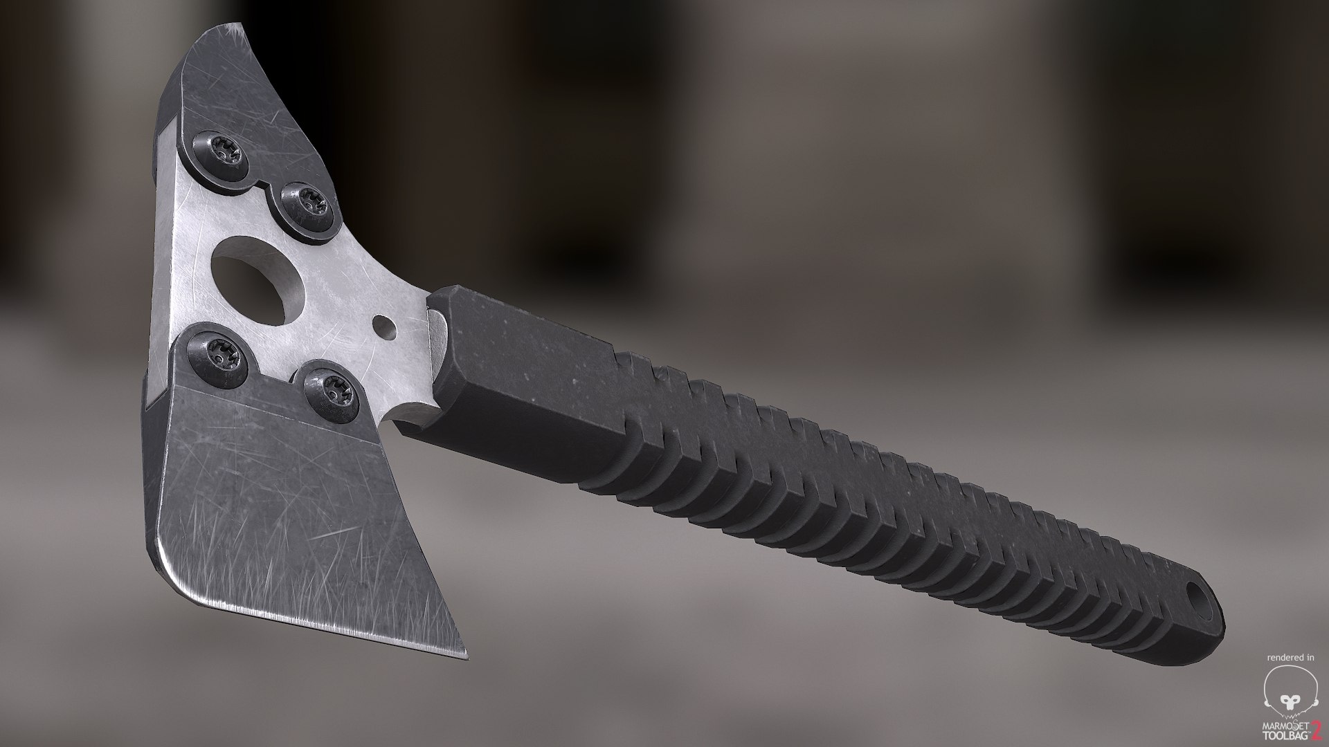3d obj strider cr breacher axe