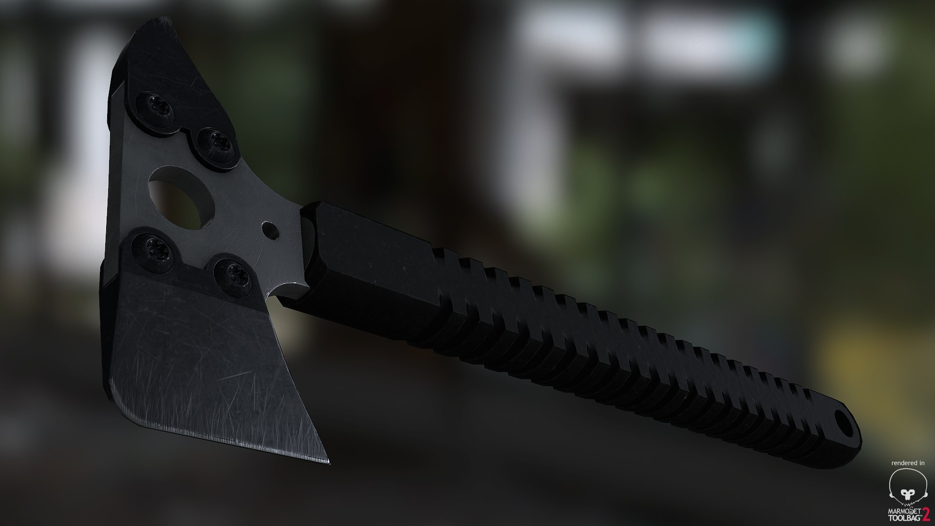 3d obj strider cr breacher axe