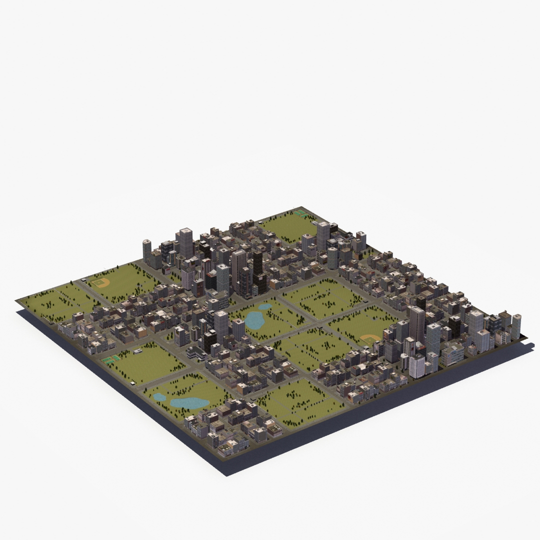 urban city 3d model
