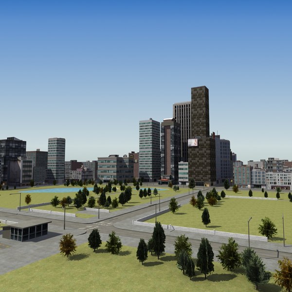 urban city 3d model
