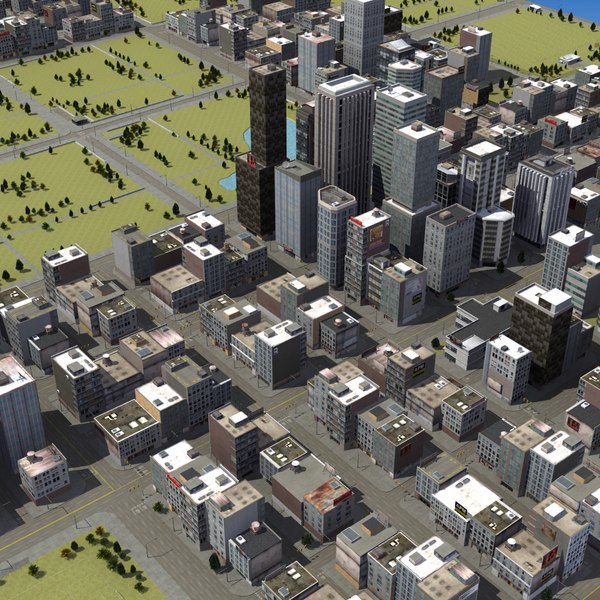 urban city 3d model