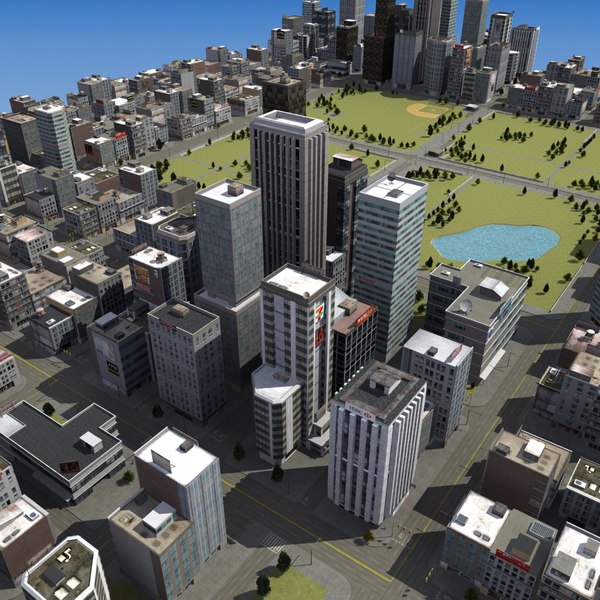 urban city 3d model