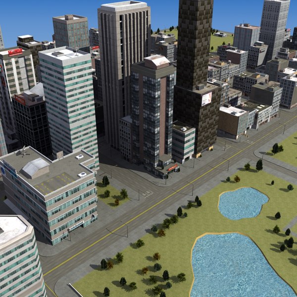 urban city 3d model
