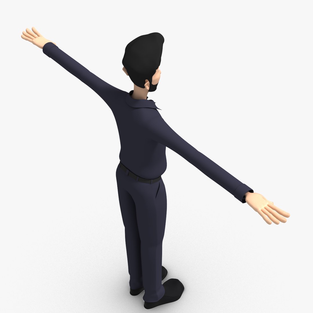 Father Character 3d Model