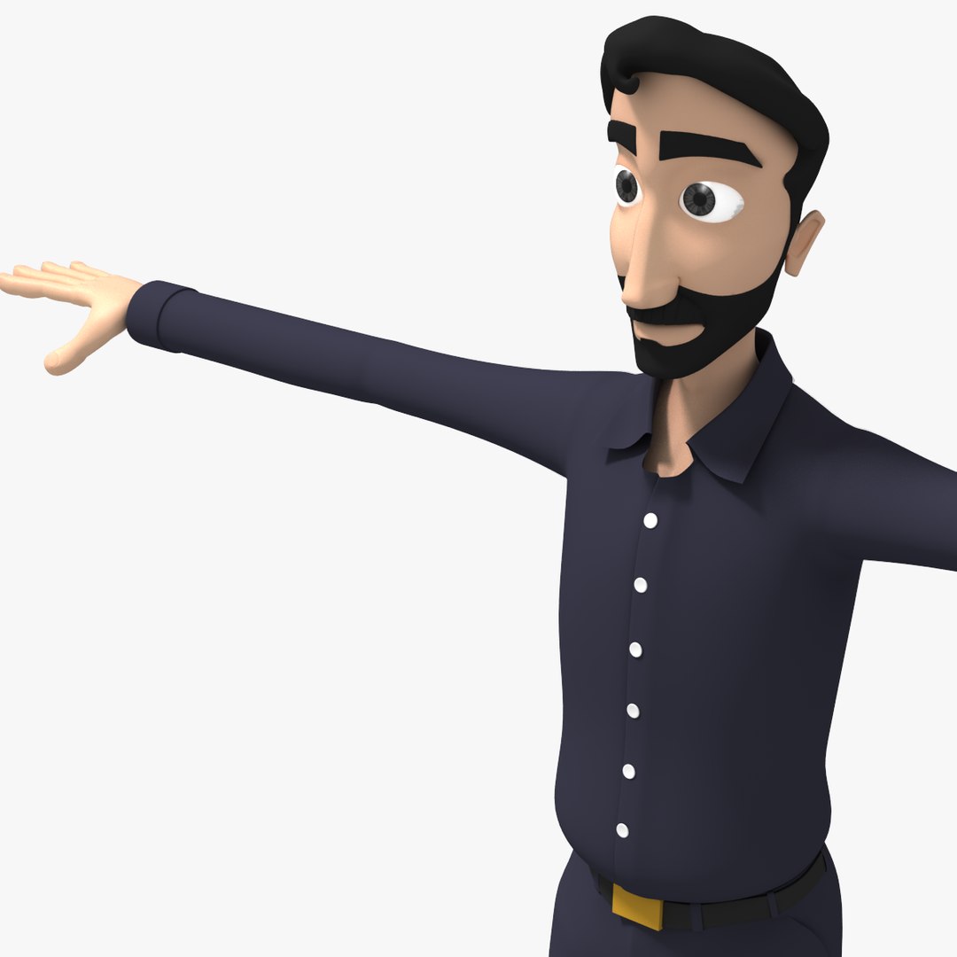 Father Character 3d Model