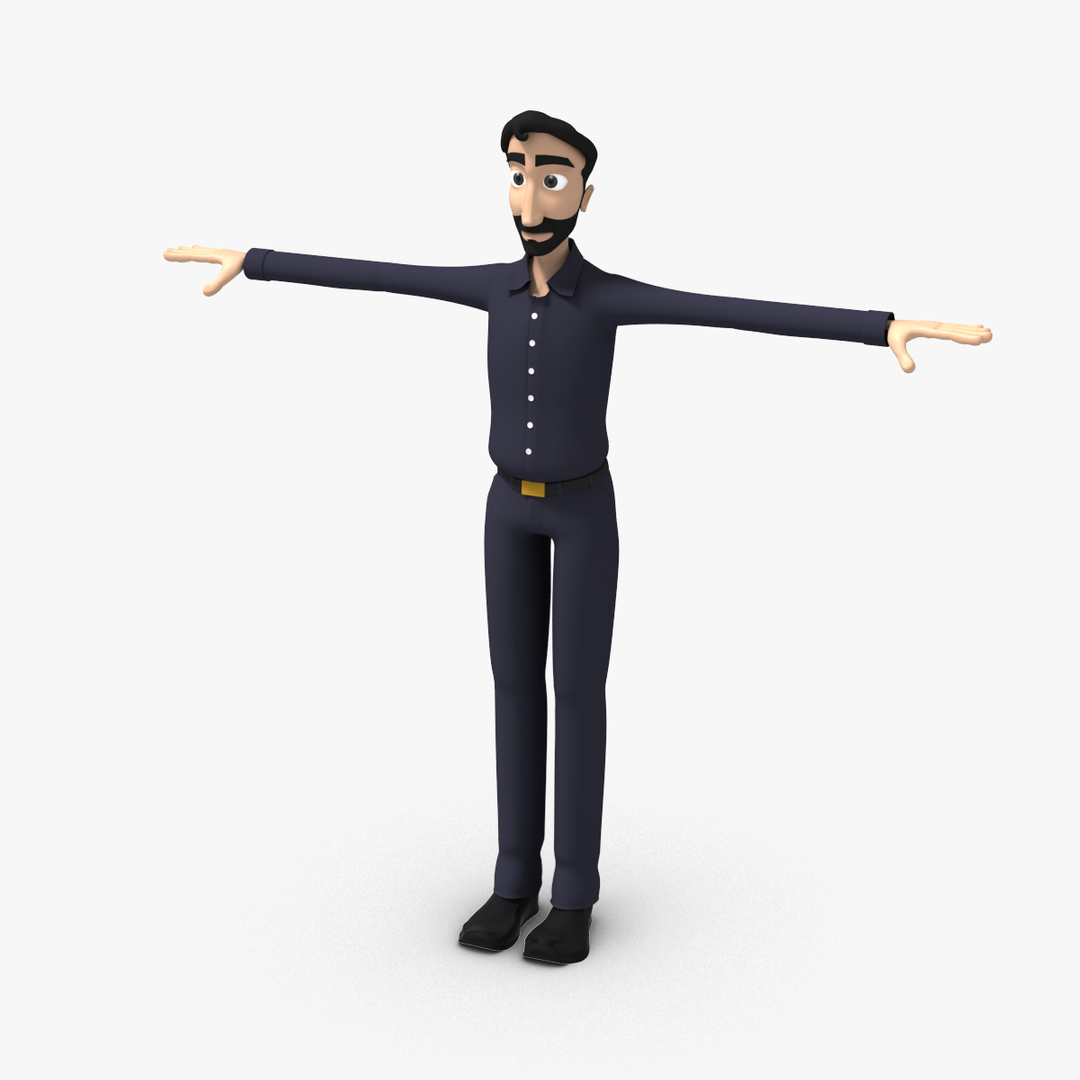 Father Character 3d Model