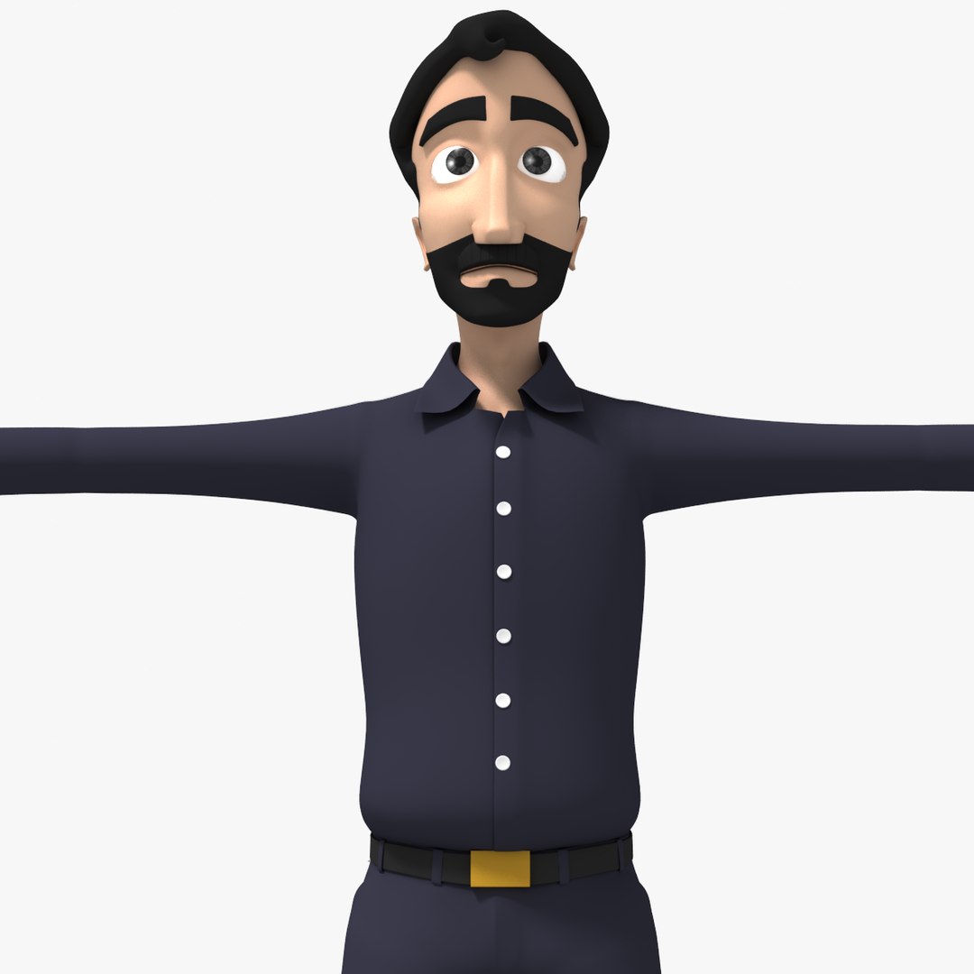 Father Character 3d Model
