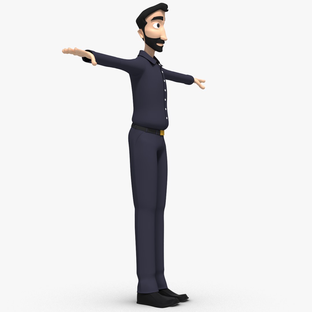 Father Character 3d Model