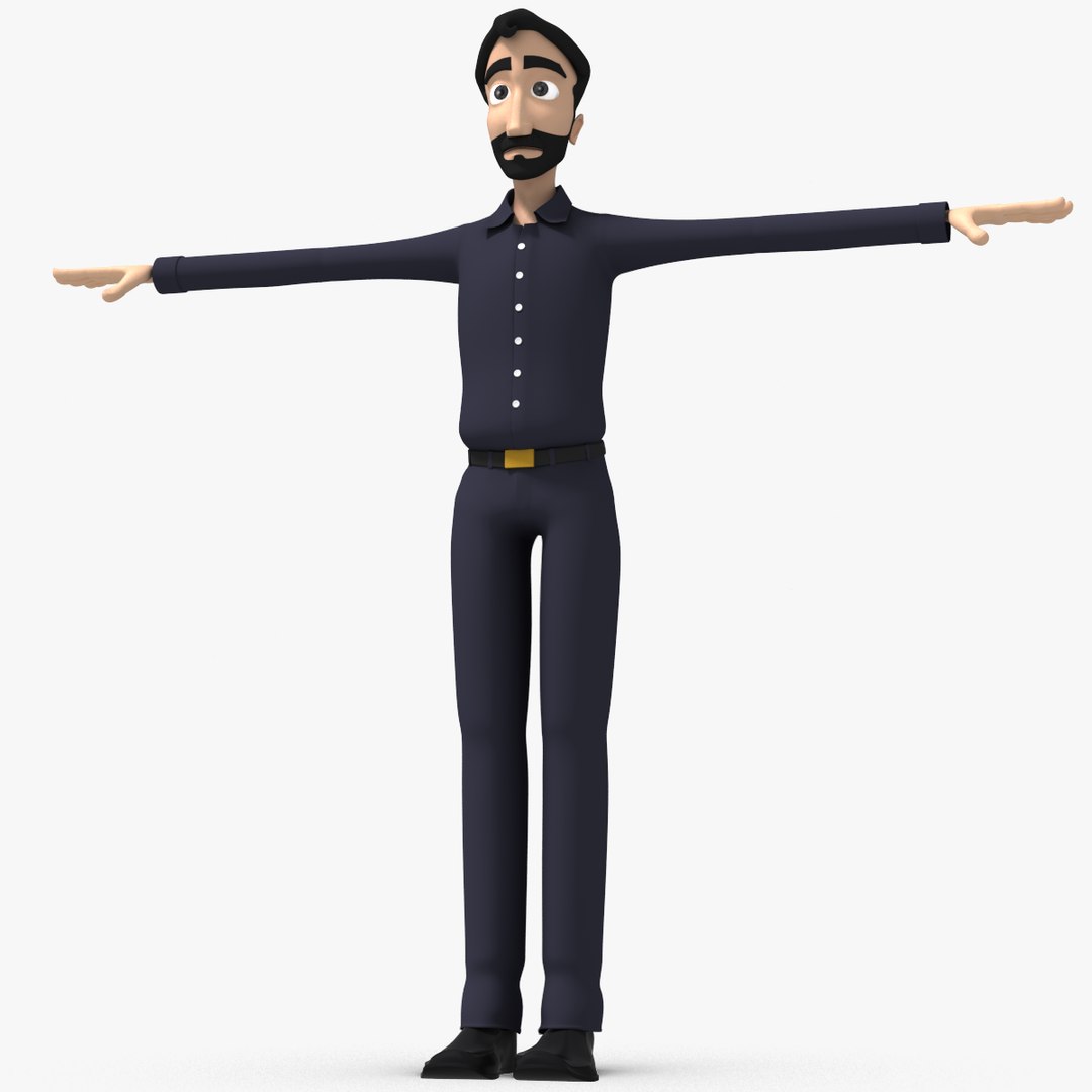 Father Character 3d Model