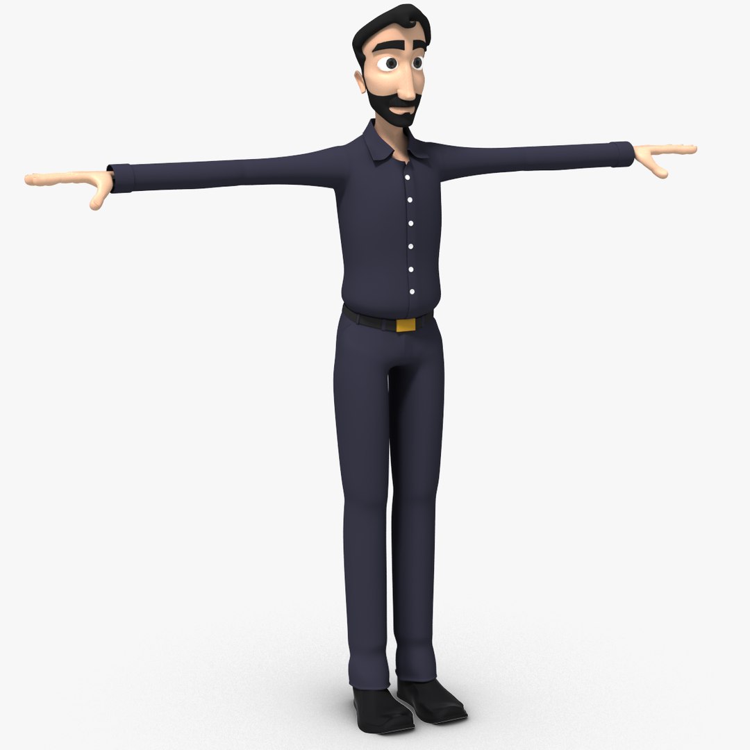 Father Character 3d Model