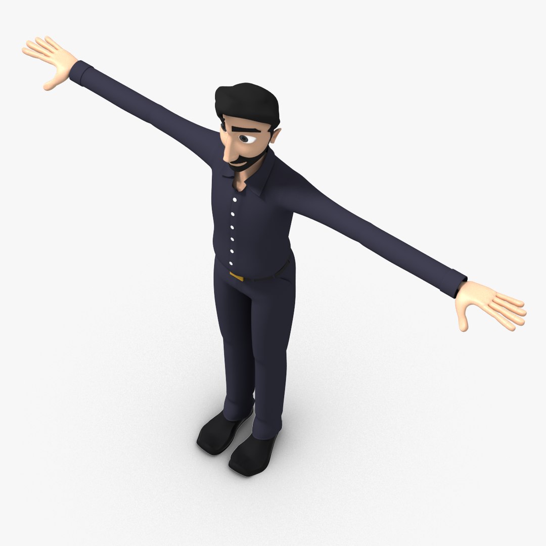 Father Character 3d Model