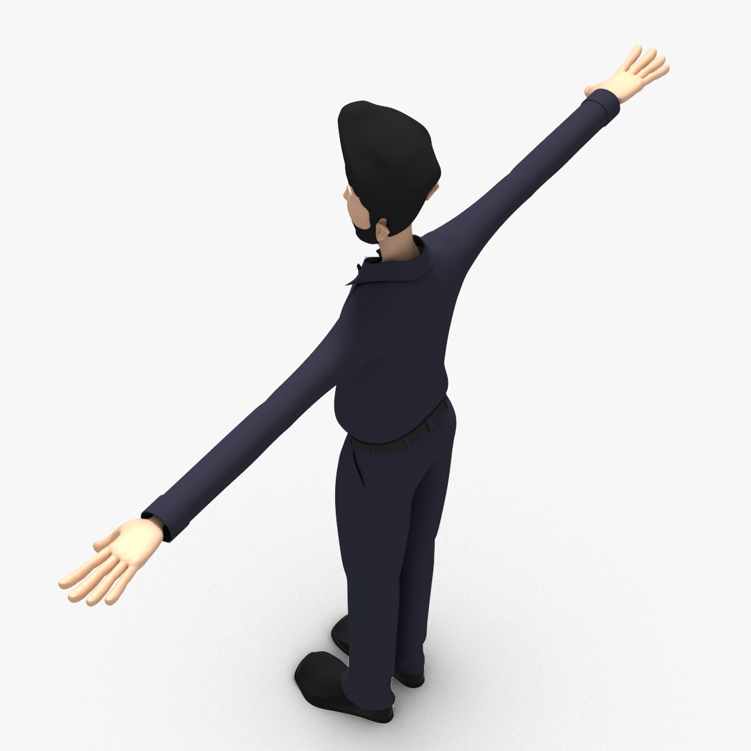 Father Character 3d Model