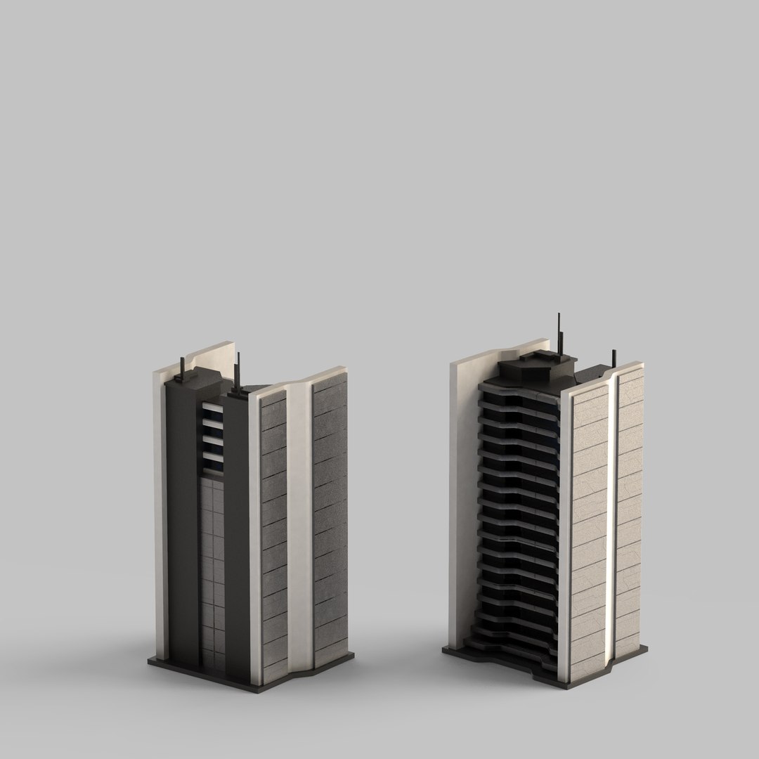 3D Sci-Fi Buildings Pack Model - TurboSquid 1821468