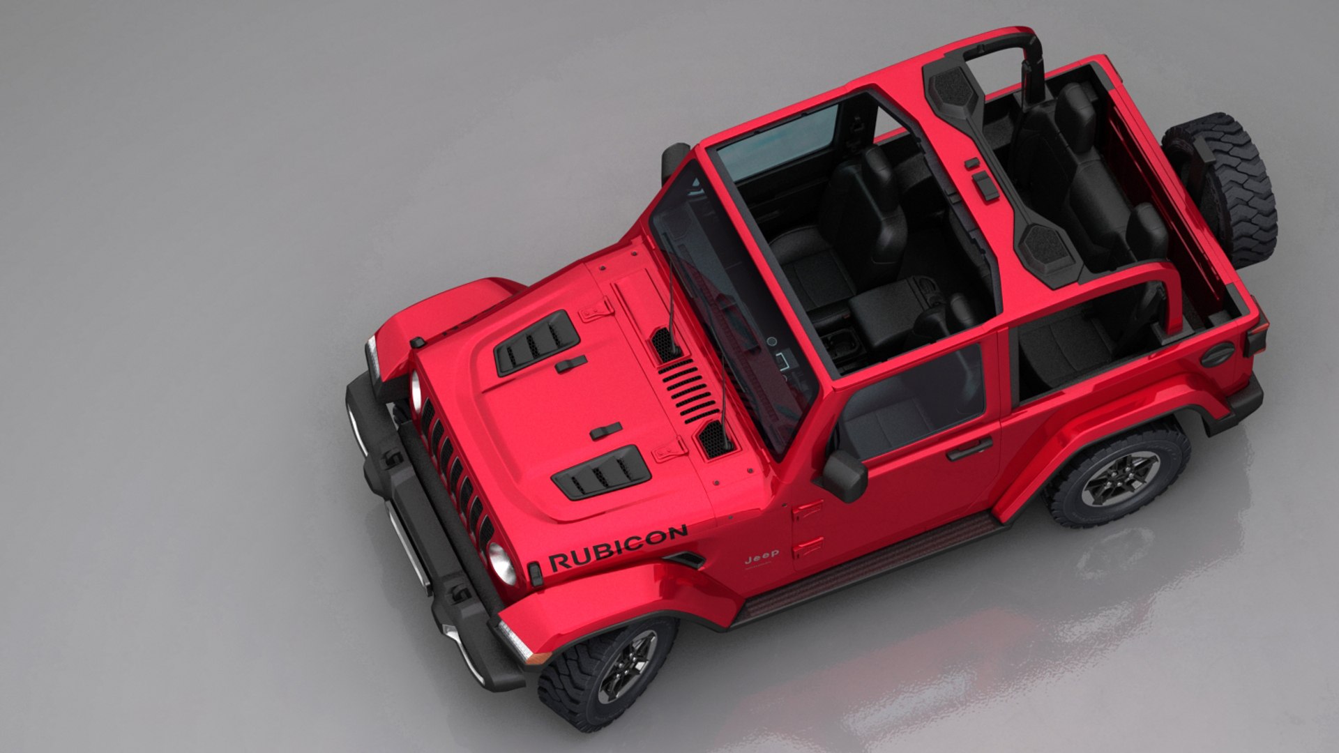Jeep Wrangler Rubicon 2019 3D Model - TurboSquid 1406339