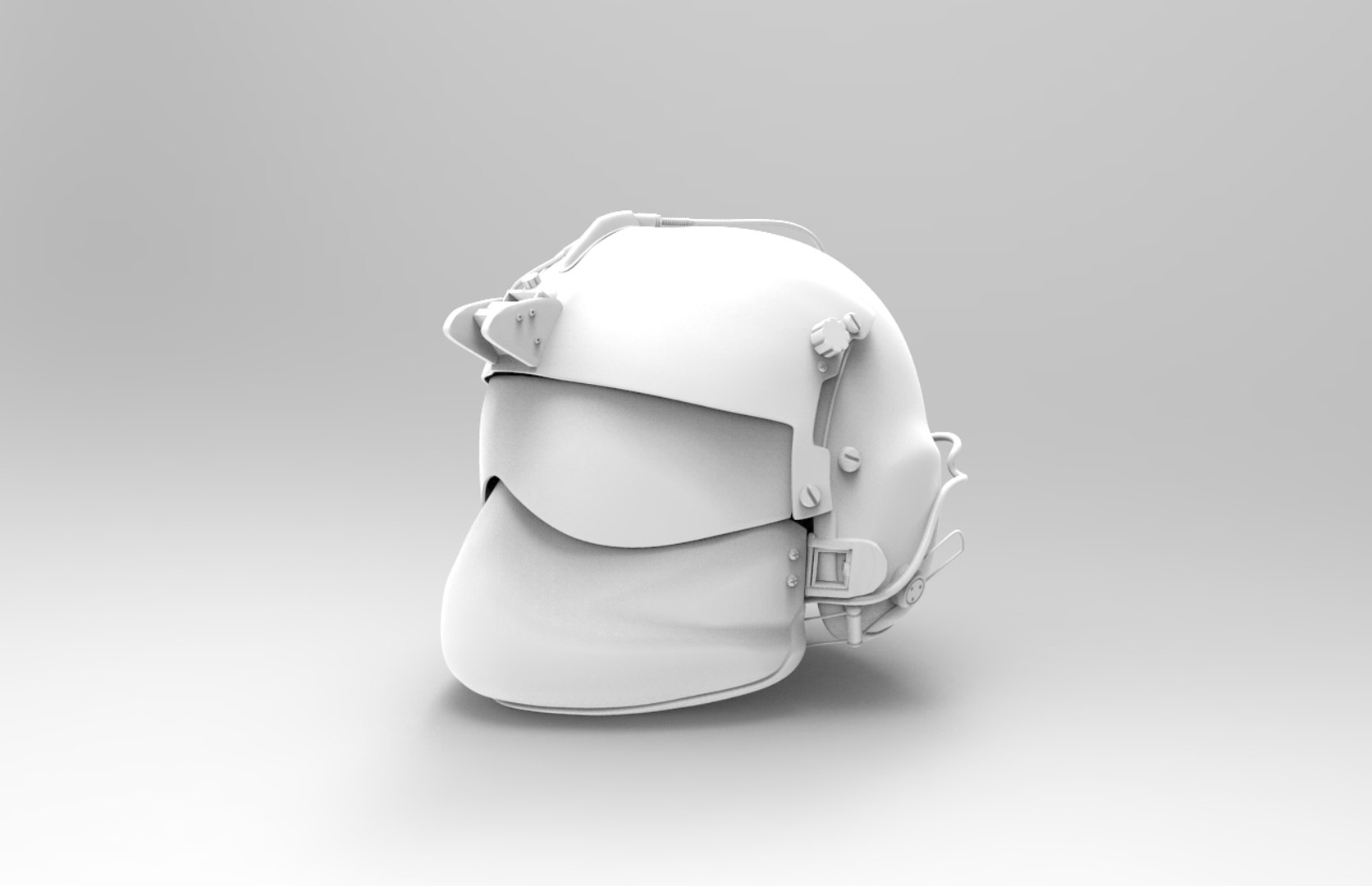 pilot helmet obj