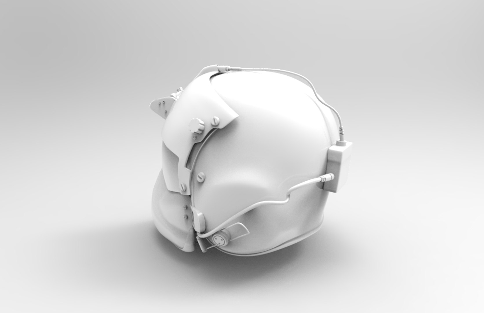 pilot helmet obj