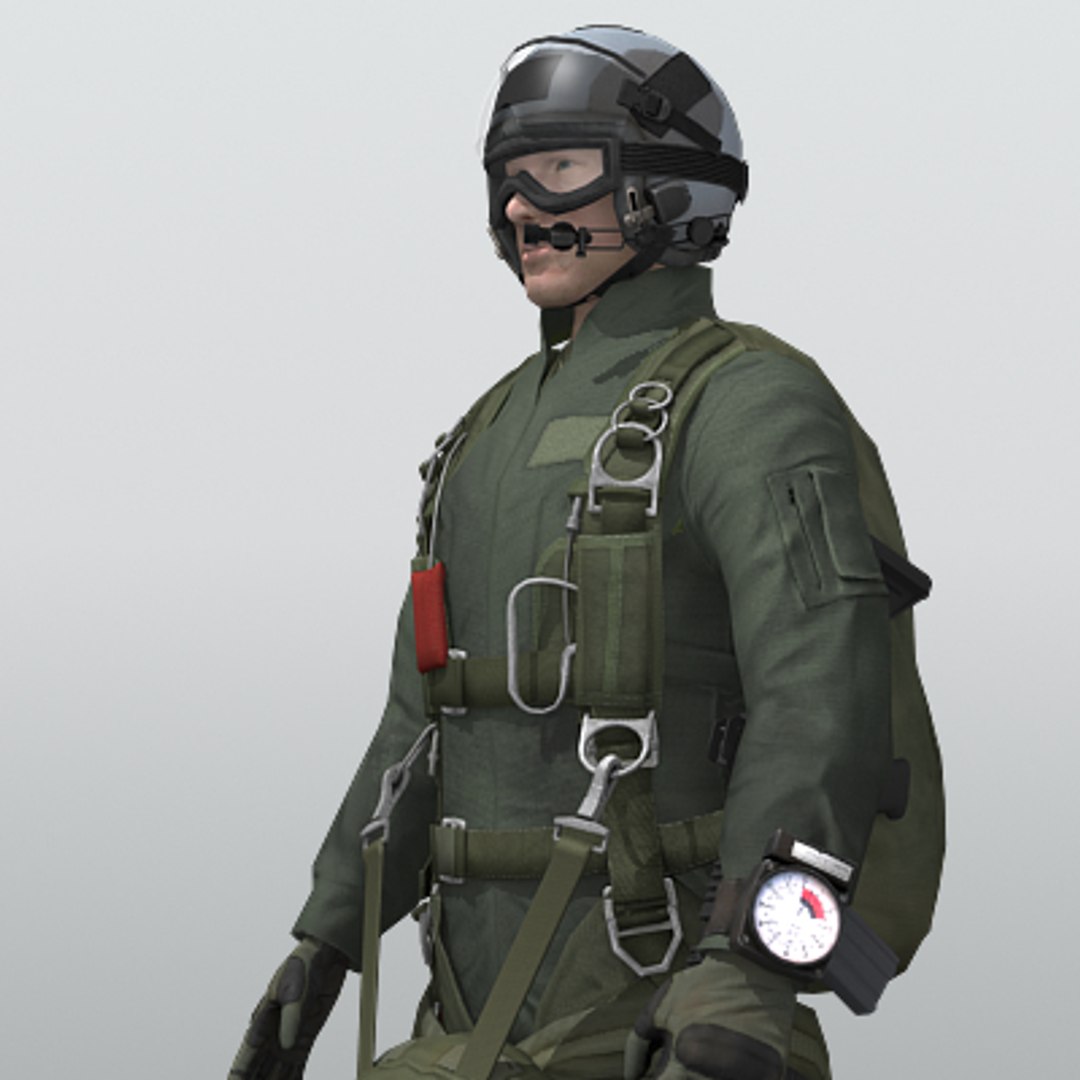 3ds Max 82nd Airborne Jumpmaster Army