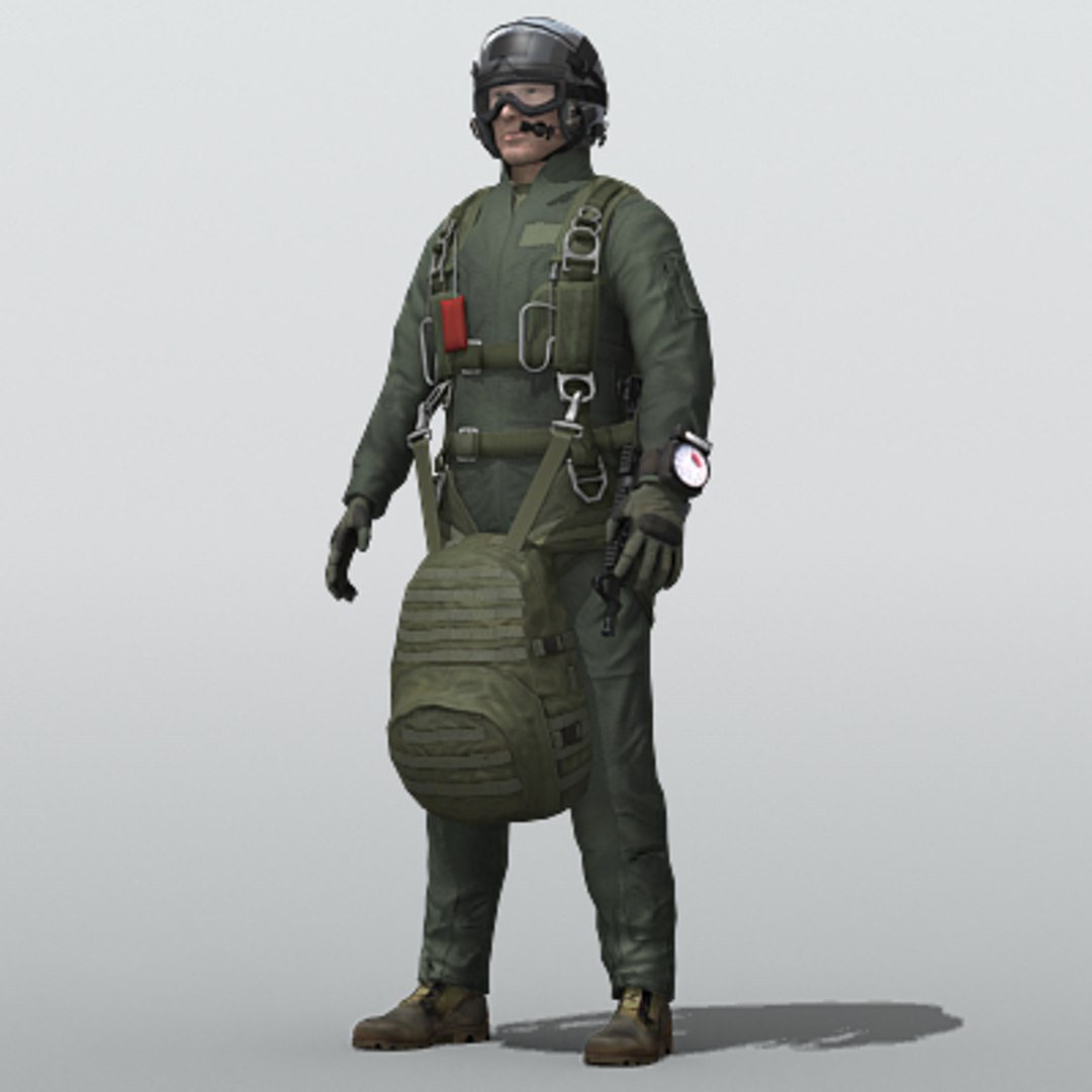 3ds Max 82nd Airborne Jumpmaster Army