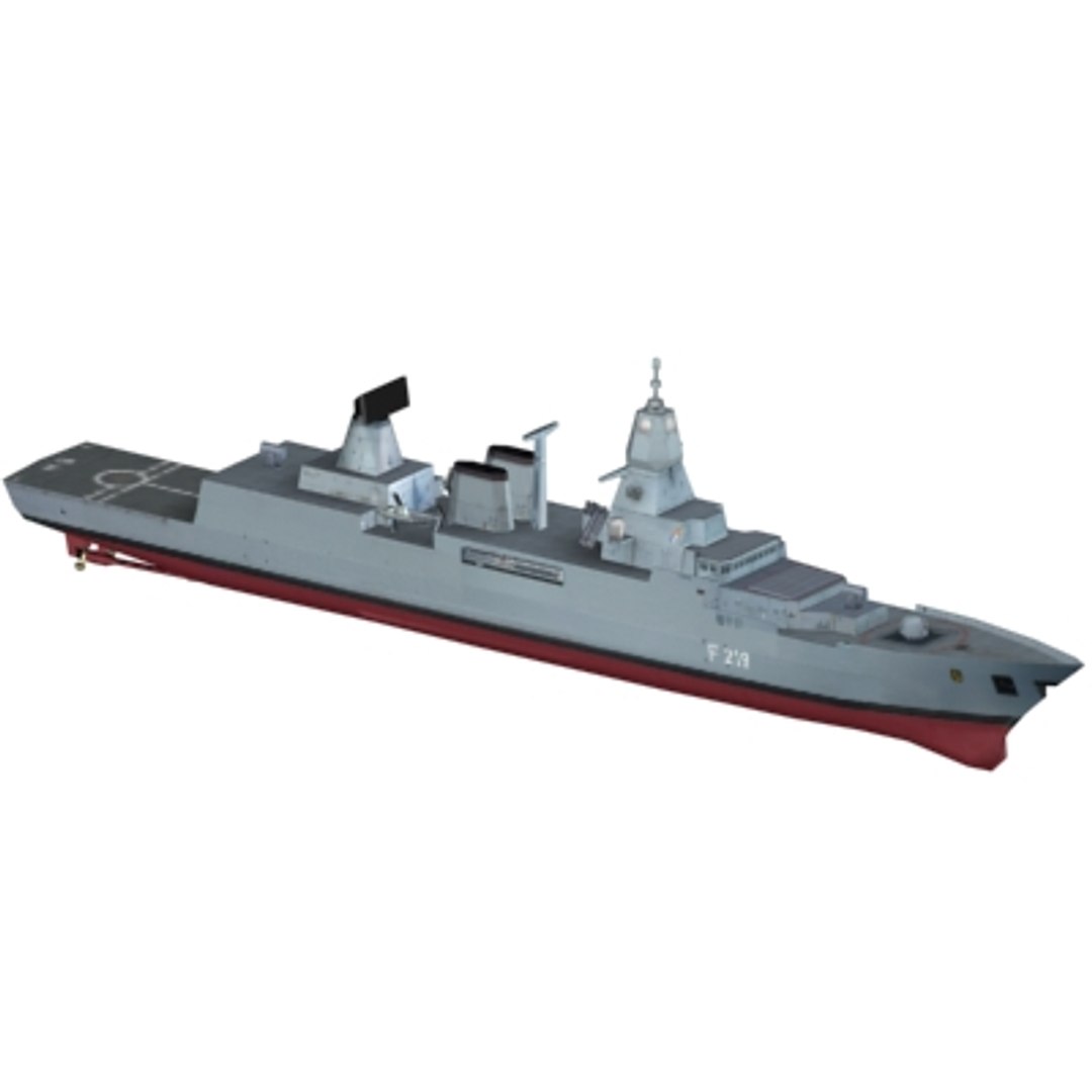 Sachsen Class Frigate Ship 3d 3ds