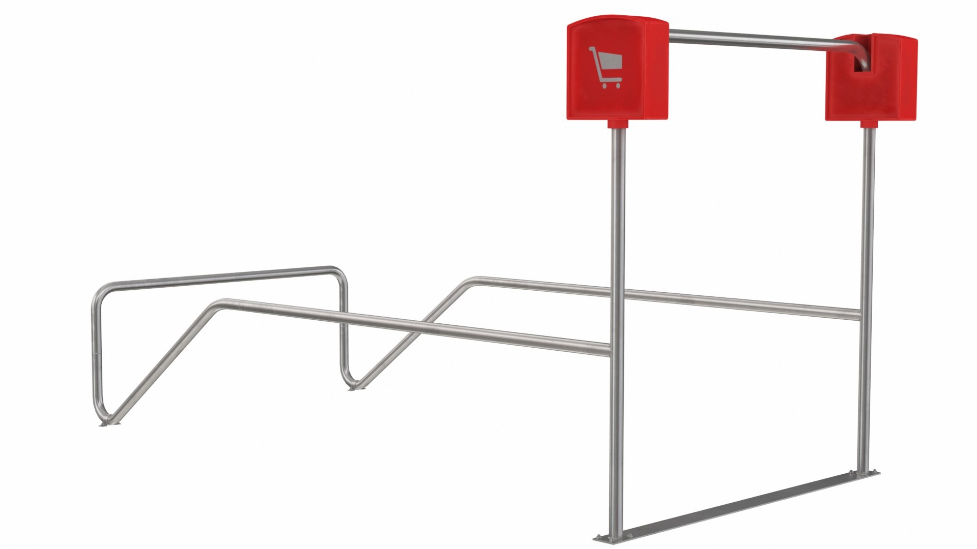 3D Shopping Cart Corral 2 - TurboSquid 2420976