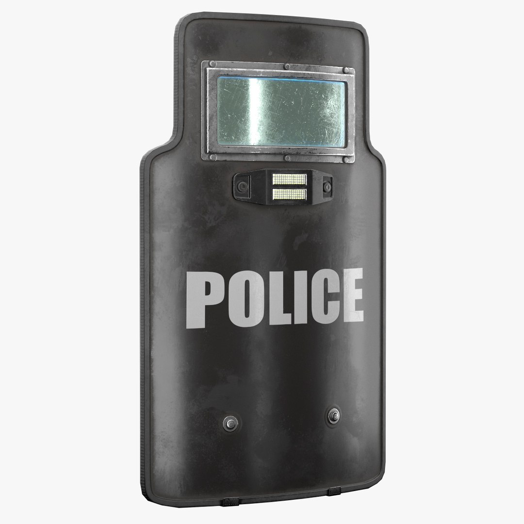 Police Tactical Riot Shield Low Poly PBR 3D - TurboSquid 2075807