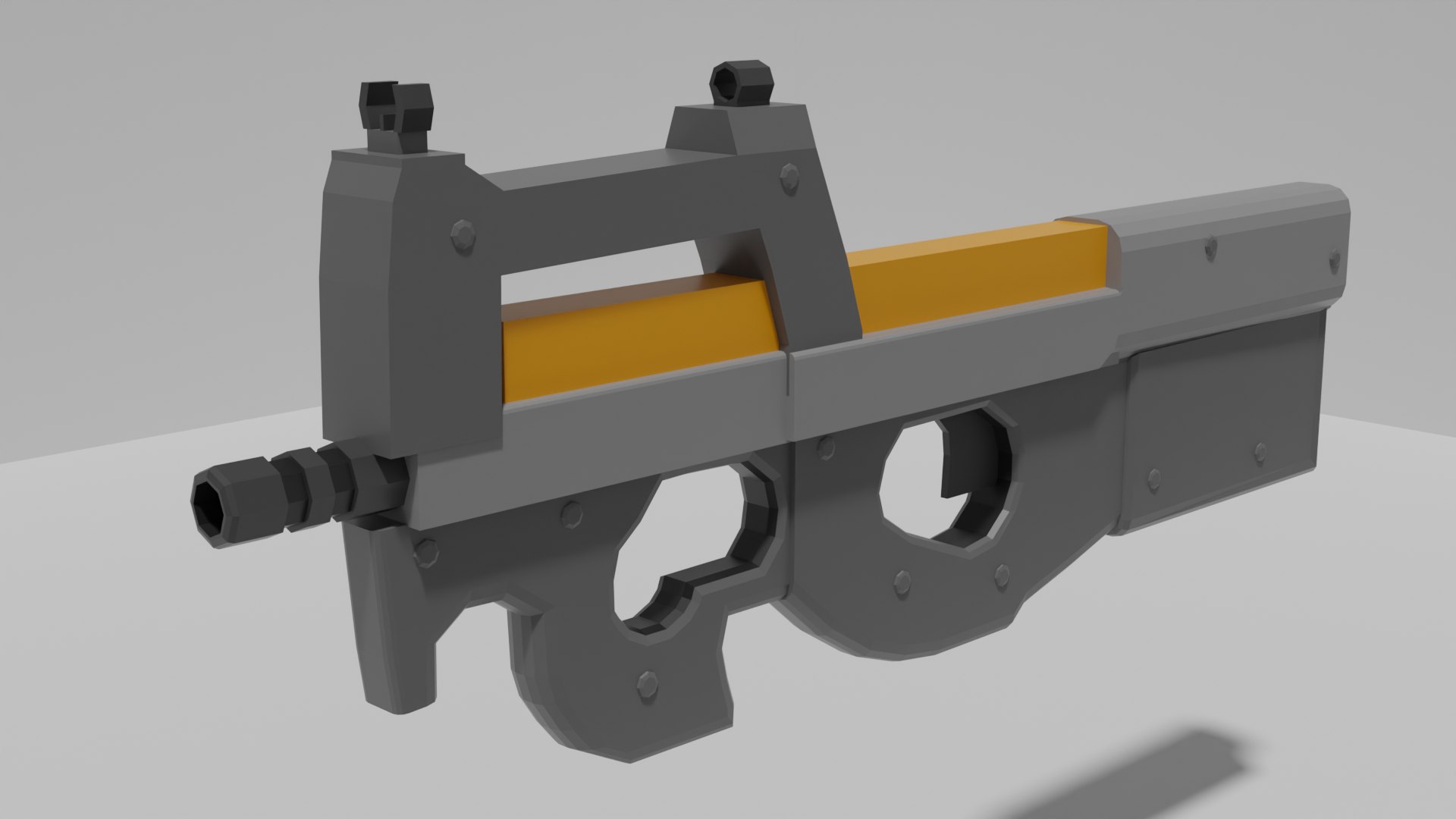 Free Low Poly P90 3D Model - TurboSquid 2416004