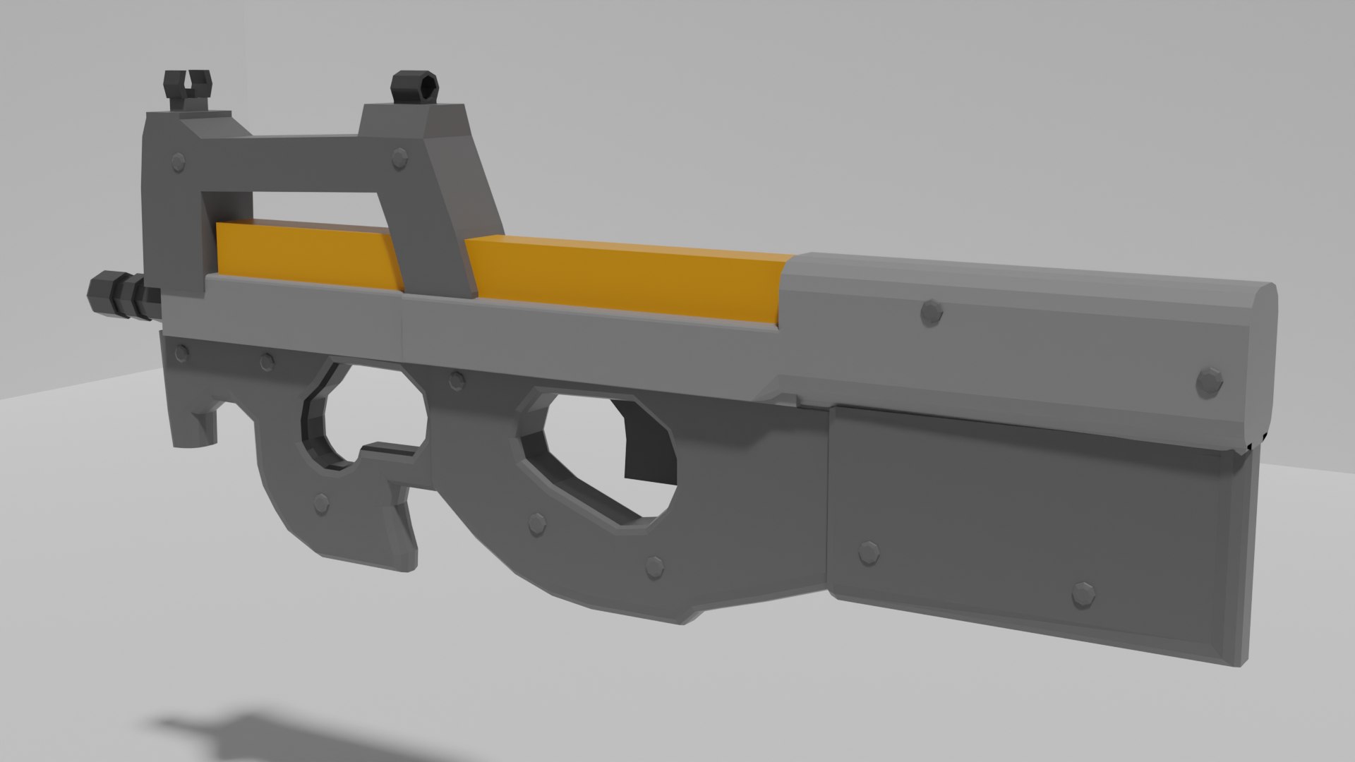 Free Low Poly P90 3D Model - TurboSquid 2416004
