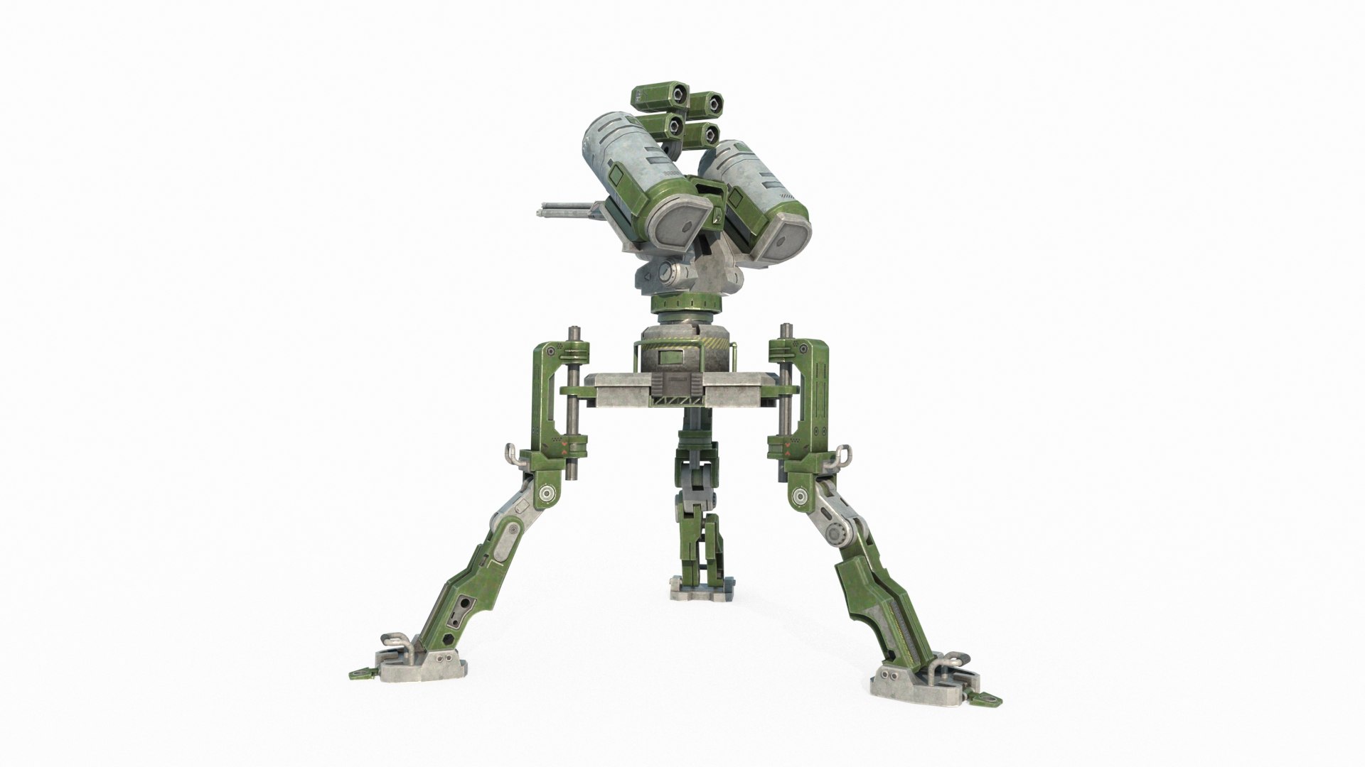 Future Sci-fi Defense Turret Robot 3D - TurboSquid 2279852