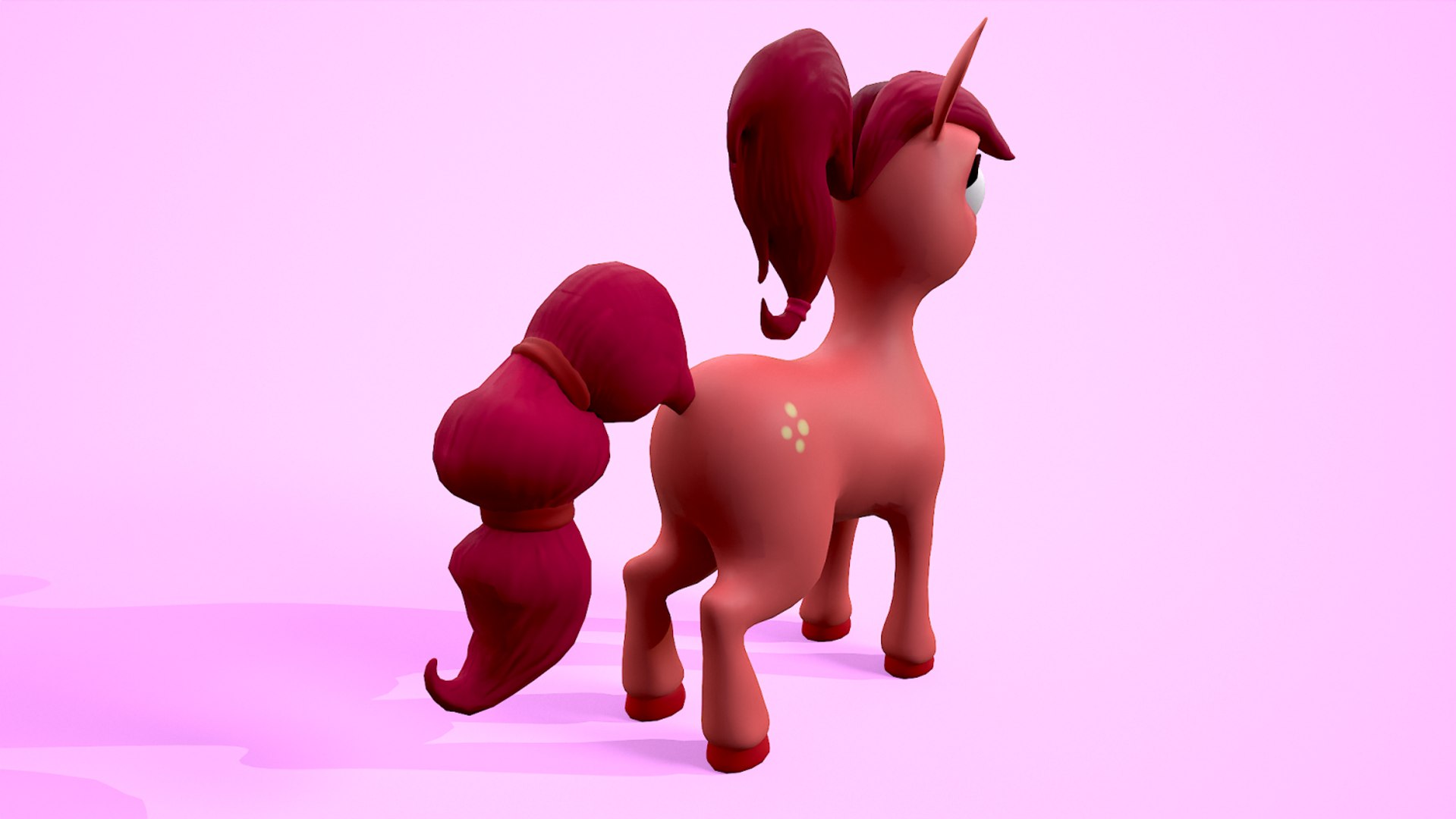 3D Pony Cartoon - TurboSquid 1679354