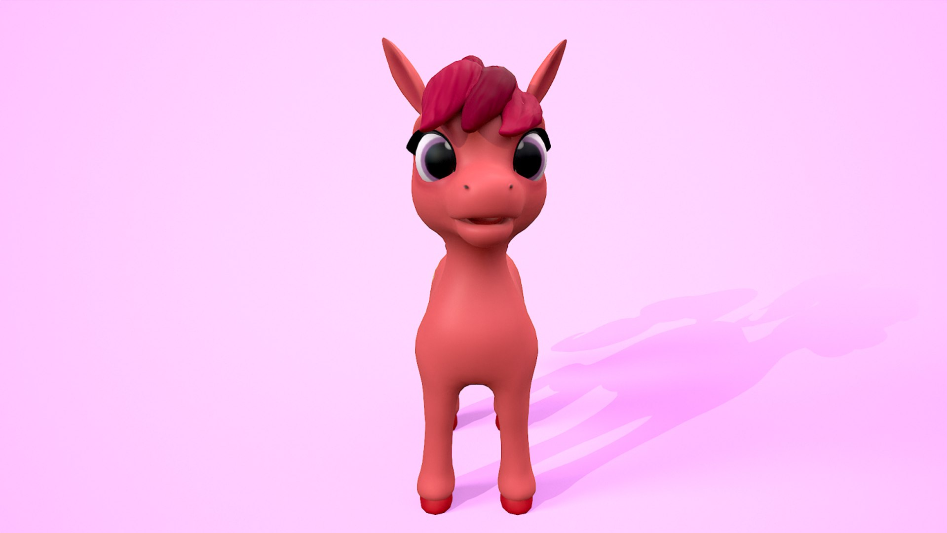 3D Pony Cartoon - TurboSquid 1679354