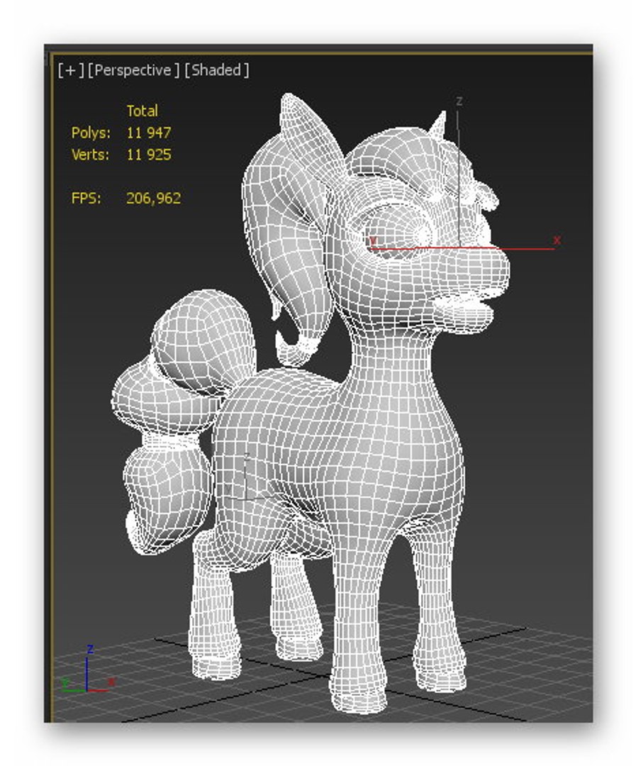 3D Pony Cartoon - TurboSquid 1679354