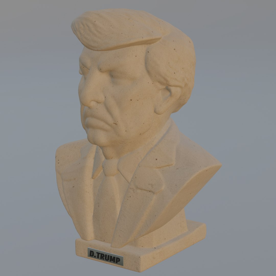 TRUMP BUST Model - TurboSquid 2340280