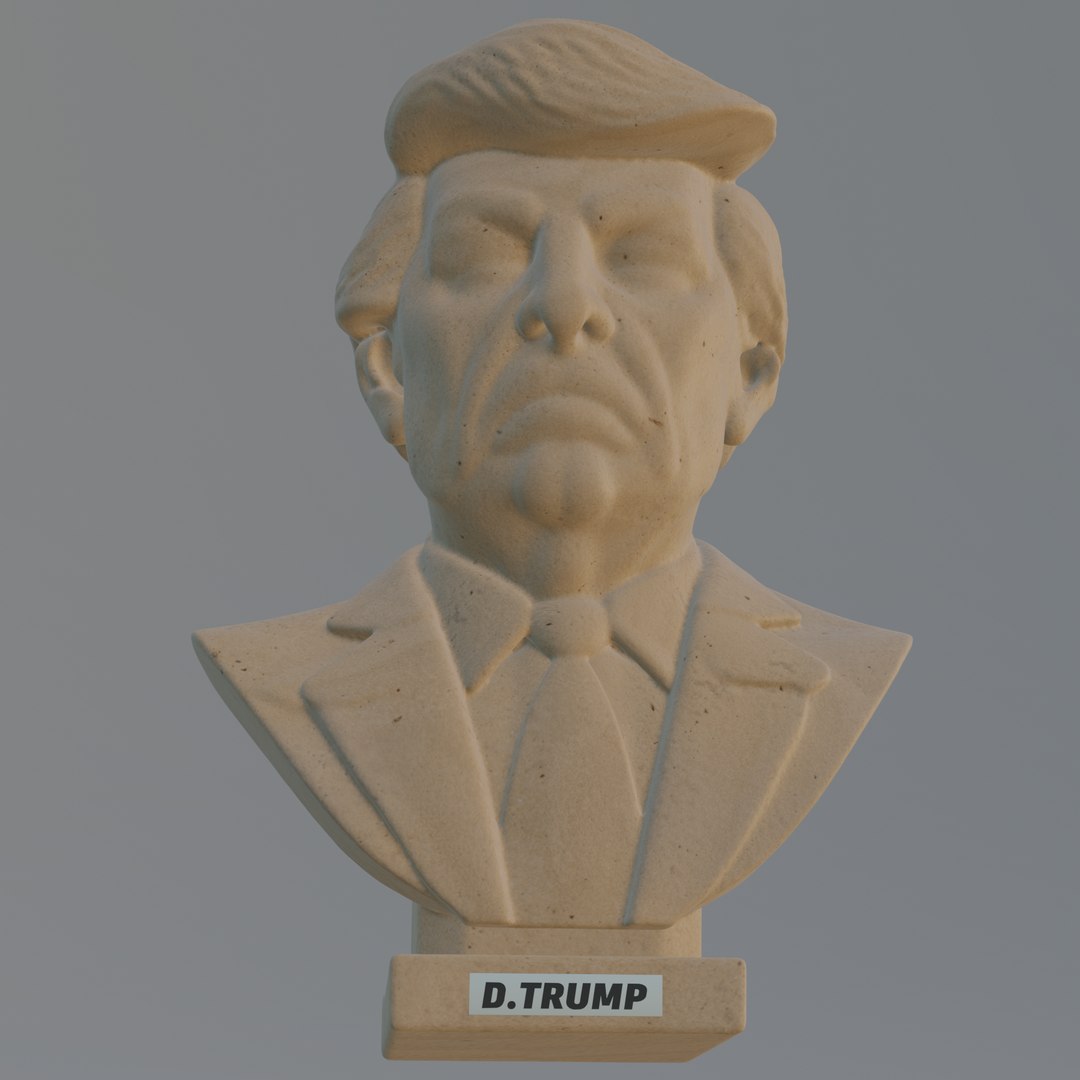 TRUMP BUST Model - TurboSquid 2340280