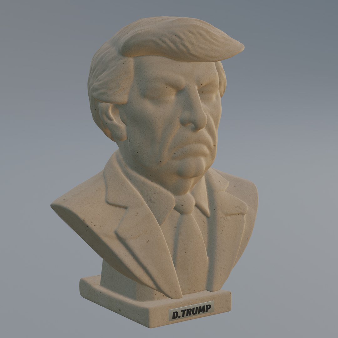 TRUMP BUST Model - TurboSquid 2340280