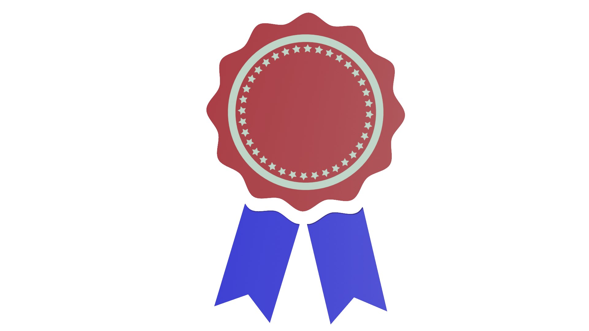 3D Cockade Award Model - TurboSquid 2205201