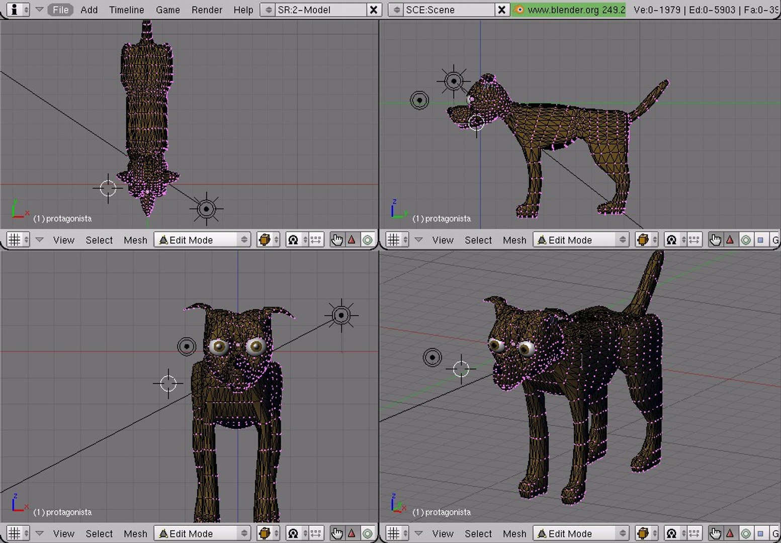 Free Obj Mode Dog