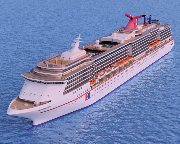 look carnival cruise ship 3d model