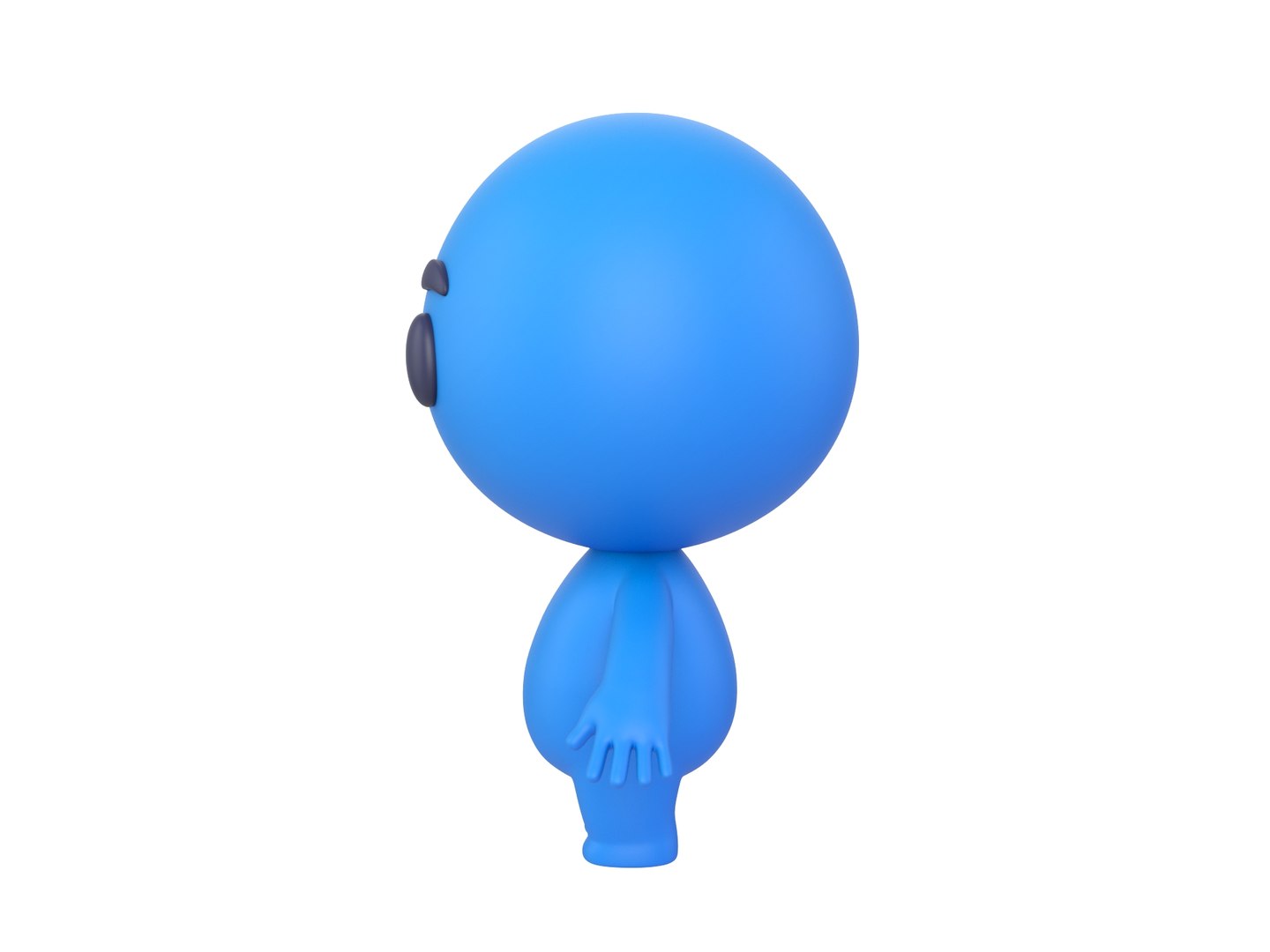 Blue Man Character 3D Model - TurboSquid 1702253