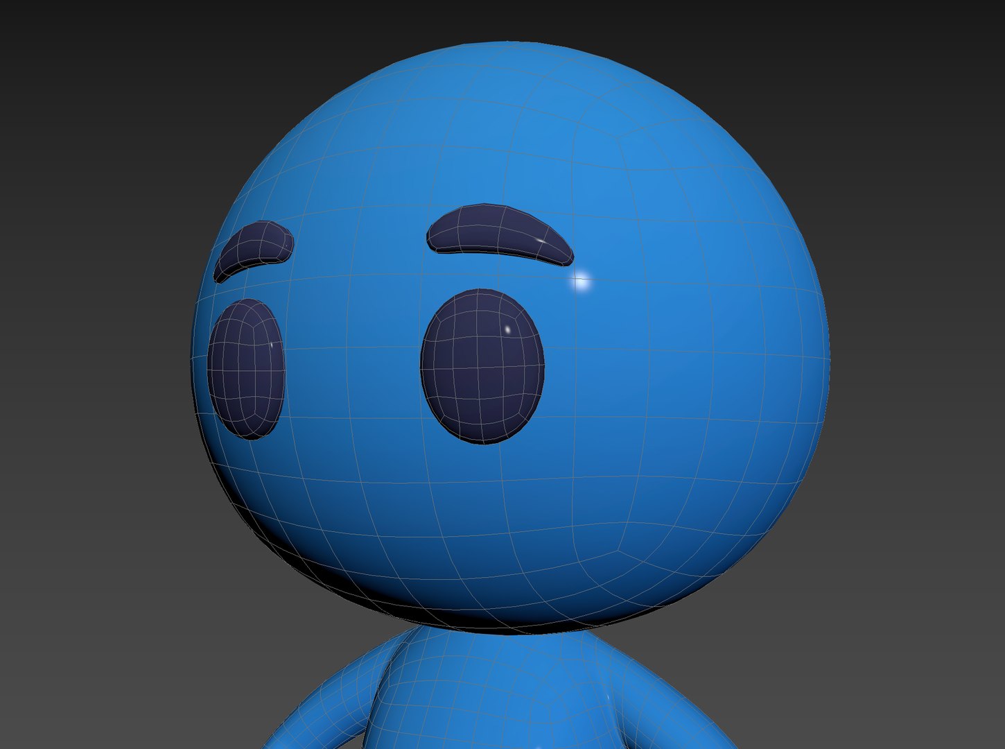 Blue man character 3D model - TurboSquid 1702253