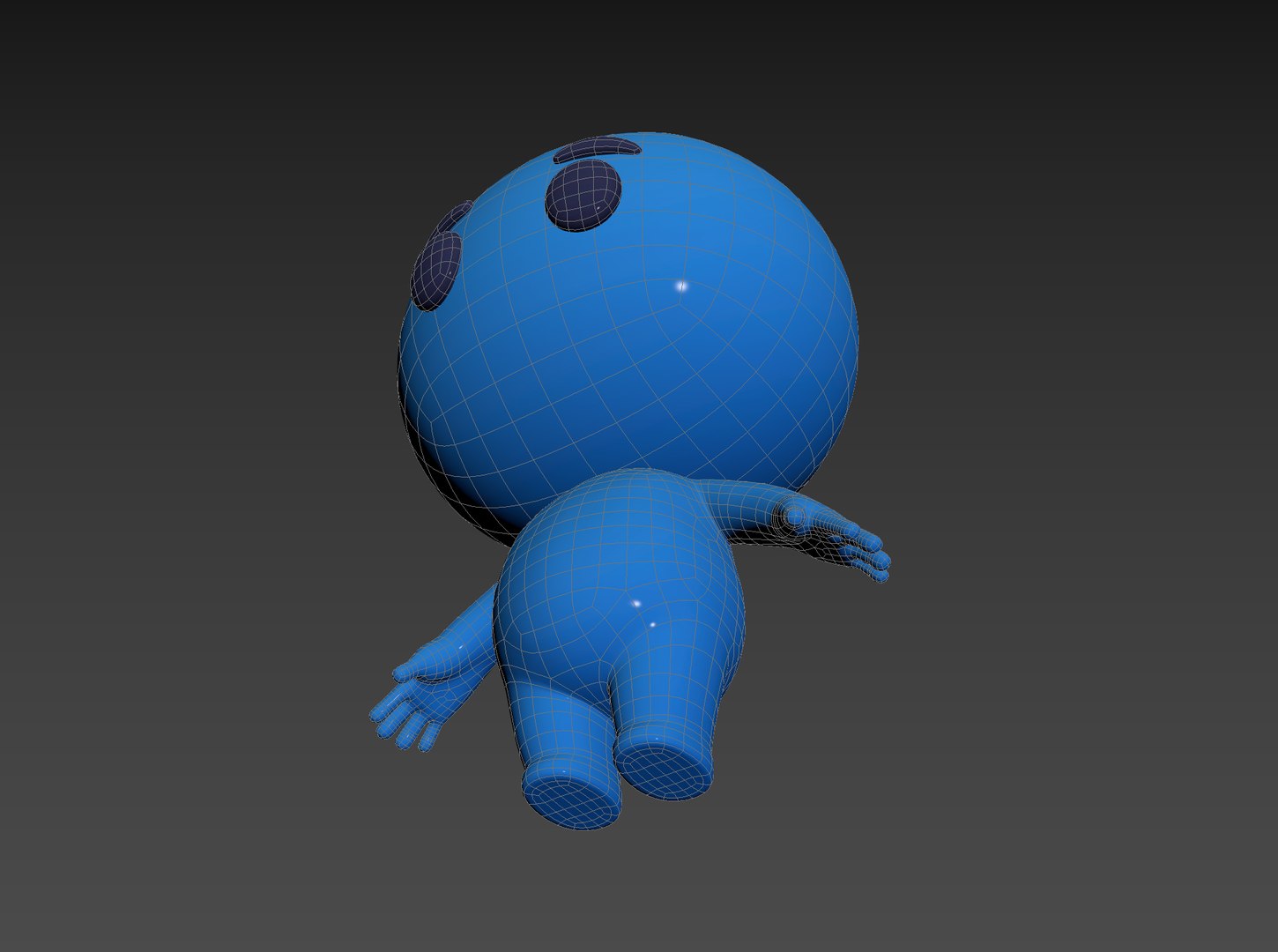 Blue man character 3D model - TurboSquid 1702253