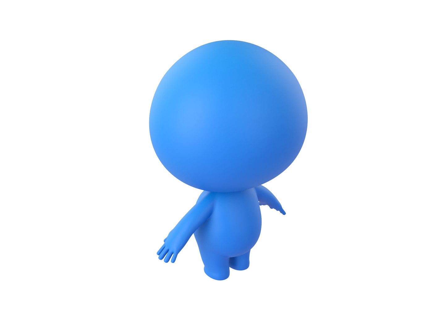 Blue Man Character 3D Model - TurboSquid 1702253