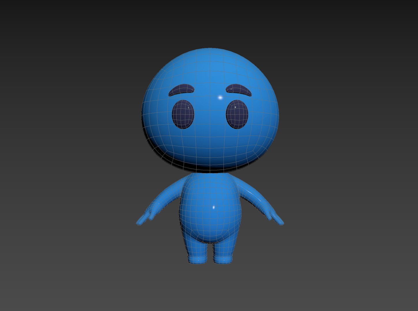 Blue man character 3D model - TurboSquid 1702253