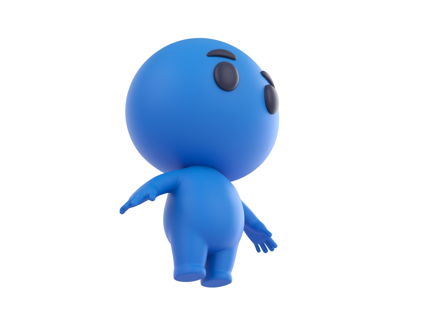 Blue Man Character 3D Model - TurboSquid 1702253