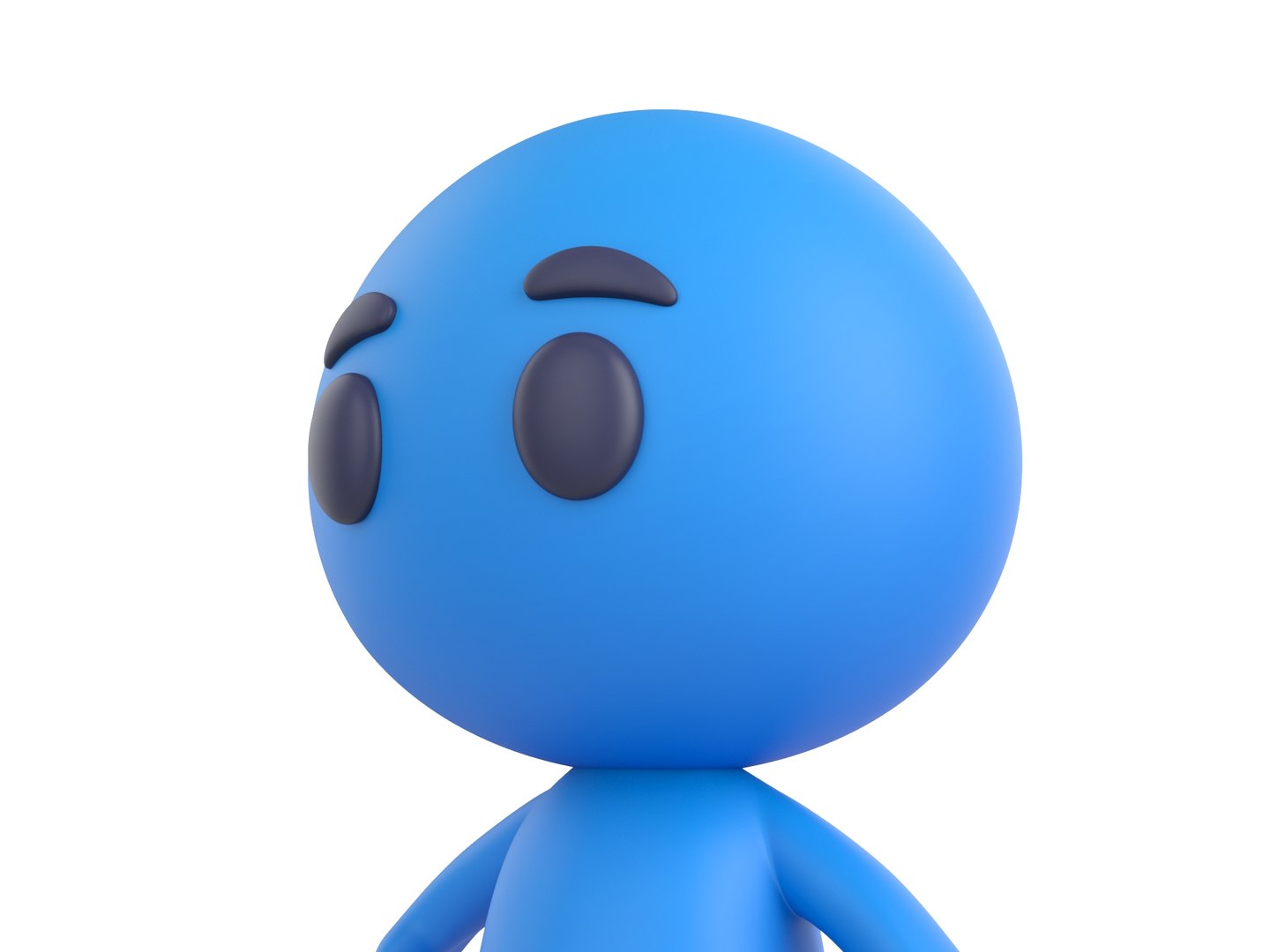Blue Man Character 3D Model - TurboSquid 1702253