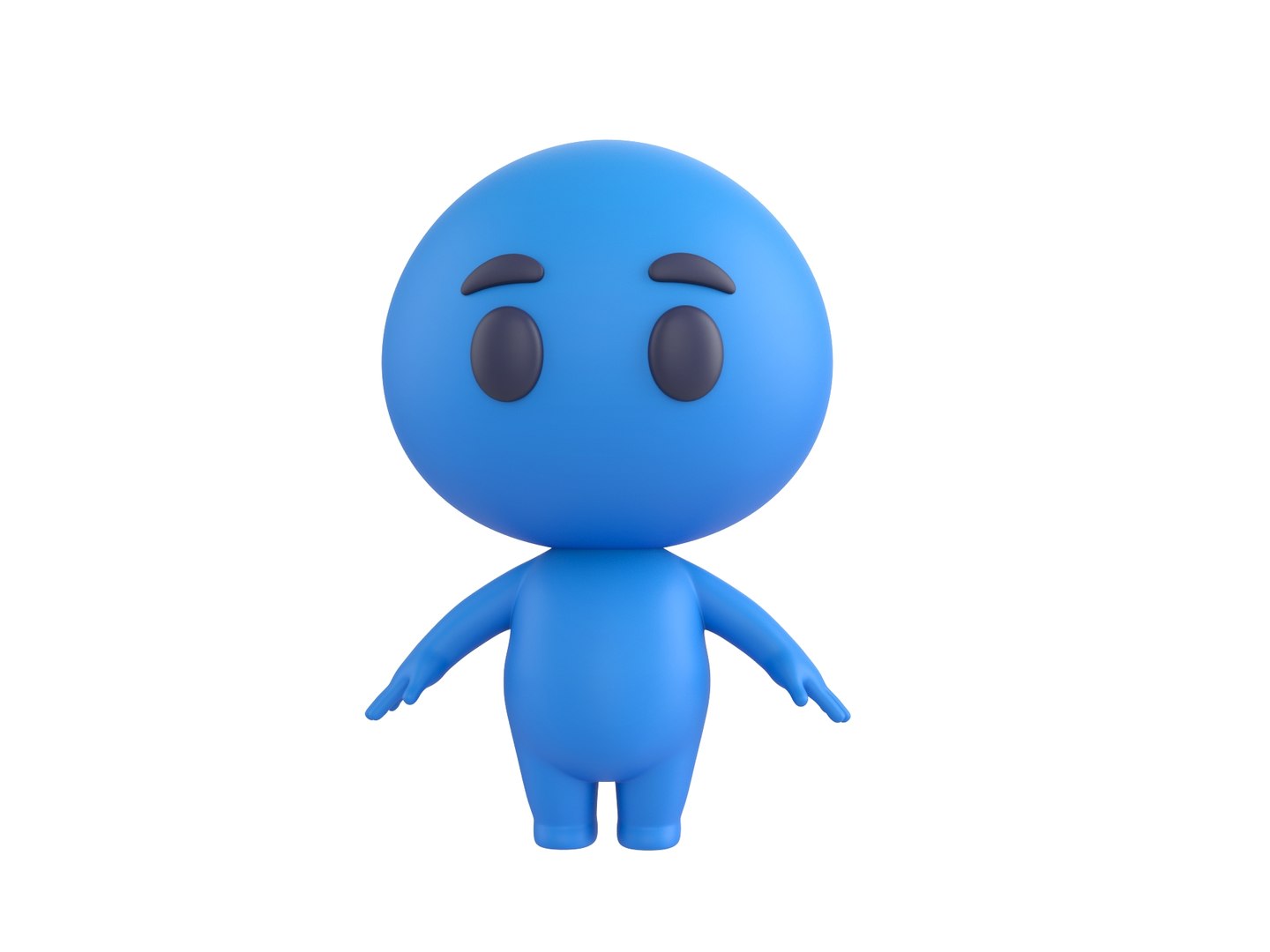 Blue Man Character 3D Model - TurboSquid 1702253