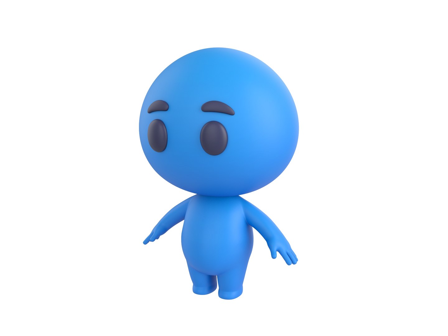 Blue man character 3D model - TurboSquid 1702253